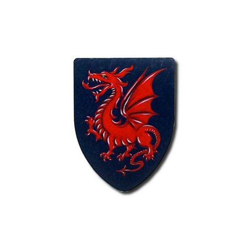 Red Dragon Medieval Shield - 16 Gauge Steel Battle Ready - Blue - One Size