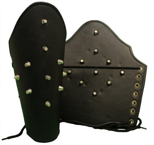 RedSkyTrader Mens Leather Medieval Armor Arm Guards One Size Fits Most ...